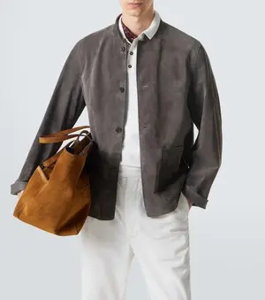 Dunhill Suede Jacket - Grey