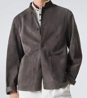 Dunhill Suede Jacket - Grey
