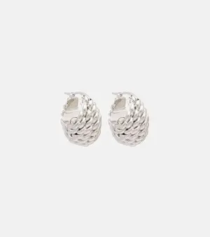 TOTEME Rope Hoop Earrings - Silver