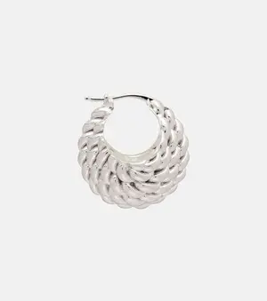 TOTEME Rope Hoop Earrings - Silver
