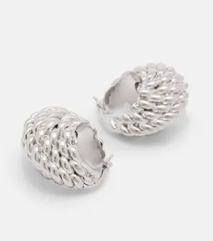 TOTEME Rope Hoop Earrings - Silver