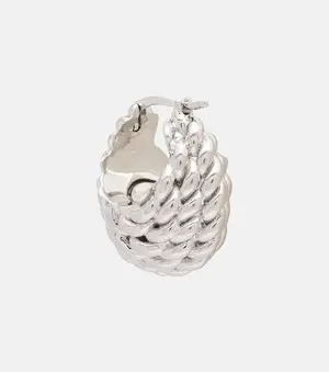 TOTEME Rope Hoop Earrings - Silver