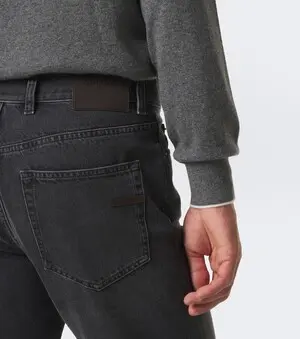 Zegna Roccia Slim Jeans - Grey