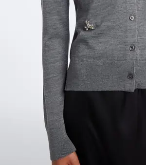 Simone Rocha Embellished Cardigan - Grey