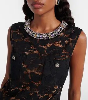 SELF-PORTRAIT Embellished Mini Dress