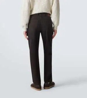 Zegna Straight Leg Jeans - Brown
