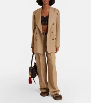 Dolce & Gabbana Oversized Double-breasted Blazer - Beige