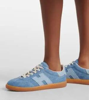 Hogan Low-top Denim Sneakers - Blue