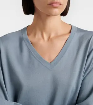 THE ROW Naius Wool Sweater - Blue