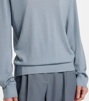THE ROW Naius Wool Sweater - Blue