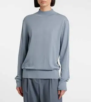 THE ROW Nari Wool Sweater - Blue