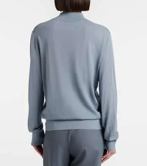 THE ROW Nari Wool Sweater - Blue