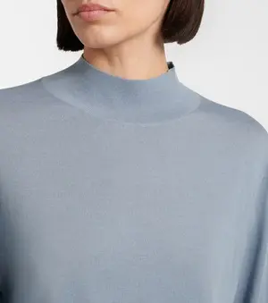 THE ROW Nari Wool Sweater - Blue