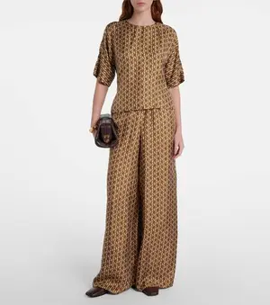 Max Mara Nordica Printed Silk Blouse - Multicoloured