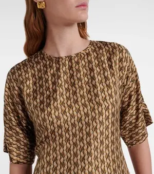 Max Mara Nordica Printed Silk Blouse - Multicoloured