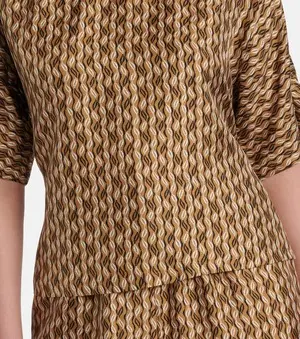 Max Mara Nordica Printed Silk Blouse - Multicoloured