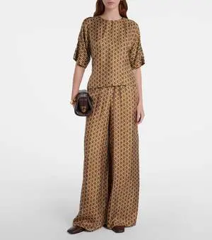 Max Mara Nordica Printed Silk Blouse - Multicoloured