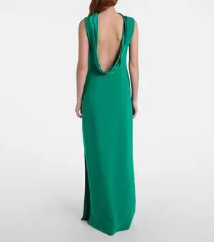 Max Mara Aere Cady Maxi Dress - Green