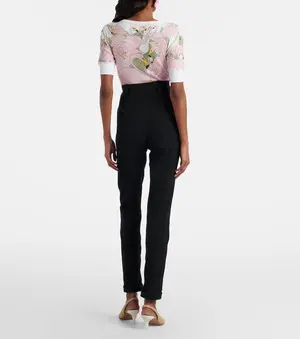 Chloé Embellished Slim Pants - Black