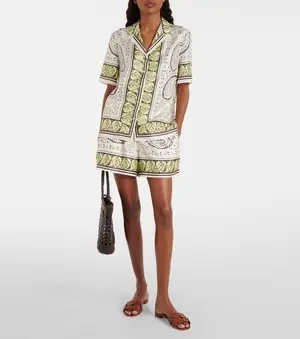 Tory Burch Printed Silk Shorts - Multicoloured