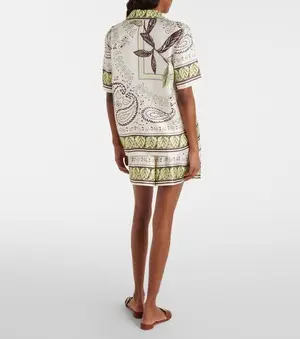 Tory Burch Printed Silk Shorts - Multicoloured