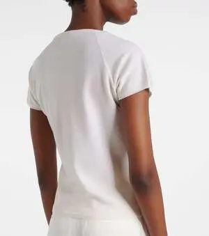 Vince Wool And Cashmere-blend Top - White