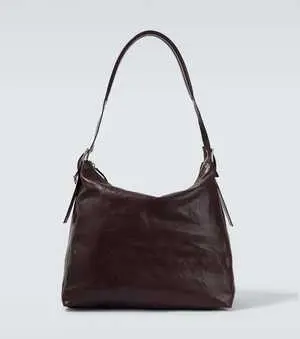 LEMAIRE Leather Shoulder Bag - Burgundy