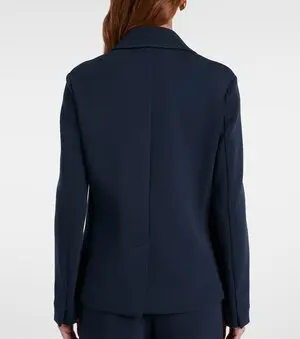 Max Mara Badia Double-breasted Cotton-blend Blazer - Blue