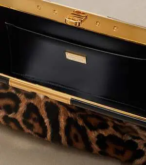 Dolce & Gabbana Marlene Large Calf Hair Shoulder Bag - Brown