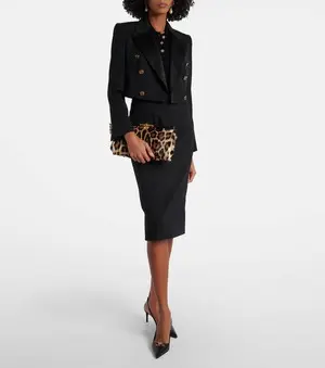 Dolce & Gabbana Marlene Large Calf Hair Shoulder Bag - Brown