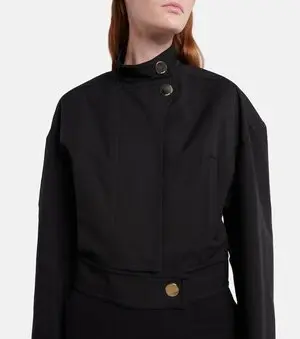 Sportmax Riviera Oversized Cotton Bomber Jacket