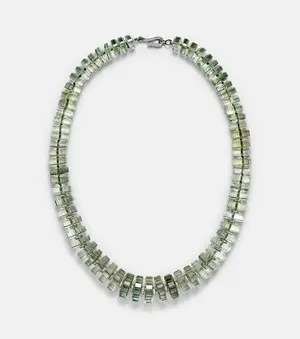 Ileana Makri Aura Gemstone Beaded Necklace - Green