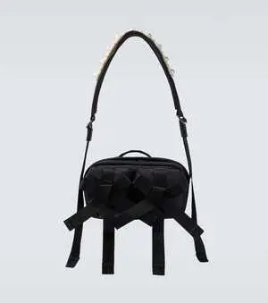 Simone Rocha Bow Embellished Shoulder Bag - Black
