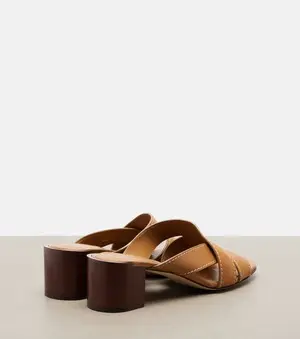 TOD'S Leather Sandals - Brown