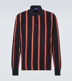 Junya Watanabe Striped Wool Polo Shirt