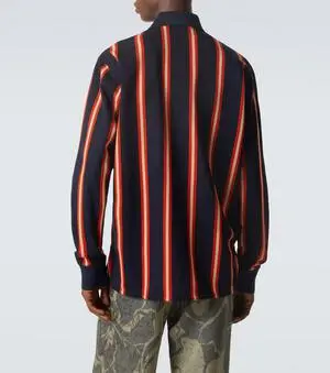 Junya Watanabe Striped Wool Polo Shirt