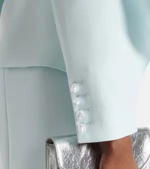 Roland Mouret Peplum Crêpe Blazer - Blue