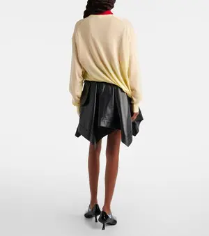 Loewe Belted Leather Miniskirt