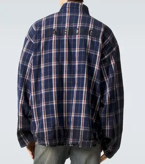 Balenciaga Reversible Flannel And Fleece Shirt