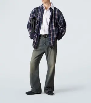 Balenciaga Reversible Flannel And Fleece Shirt