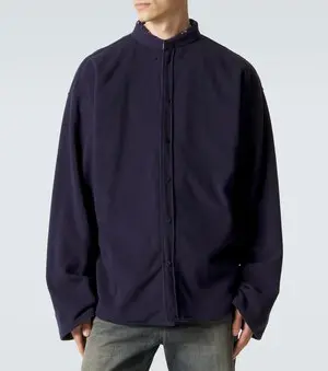 Balenciaga Reversible Flannel And Fleece Shirt
