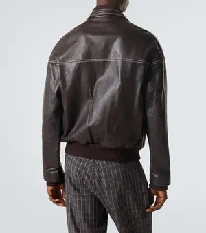 WALES BONNER Time Leather Jacket