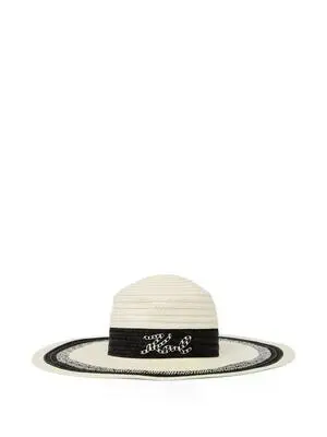 Karl Lagerfeld Signature Sun Hat - Neutrals