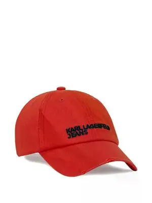 Karl Lagerfeld Logo Essential Cap - Red