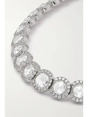 DAVID MORRIS 18-karat White Diamond Necklace