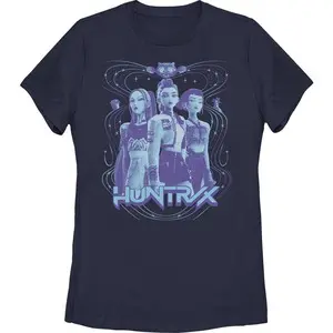 KPOP DEMON HUNTERS Huntrix Honmoon T-shirt - Navy Blue