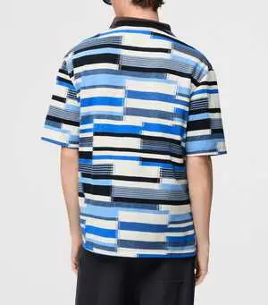 Loewe Cotton-blend Geometric T-shirt - Navy