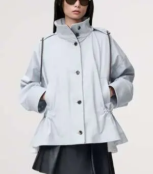 Loewe Peplum-hem Hooded Parka