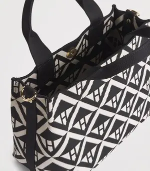 Harrods Geometric Jacquard Tote