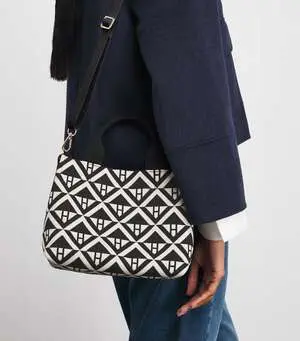 Harrods Geometric Jacquard Tote